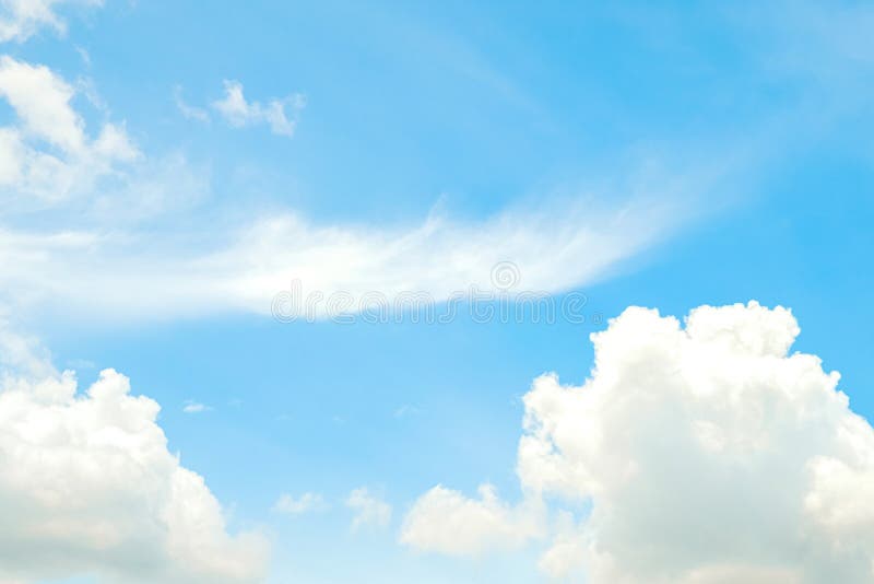 White Clouds on Cloudy Blue Sky Abstract Nature Background Stock Image ...