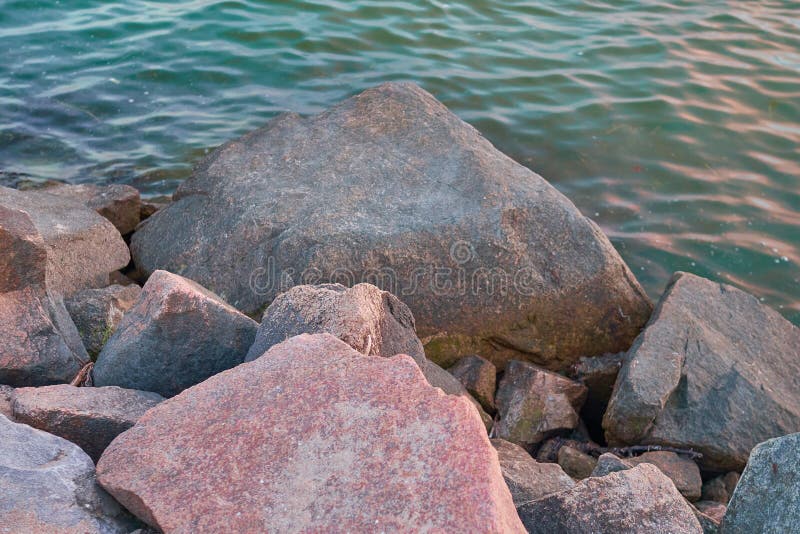 White Clouds Float on the Coast of the Sea of Azob Stock Image - Image ...
