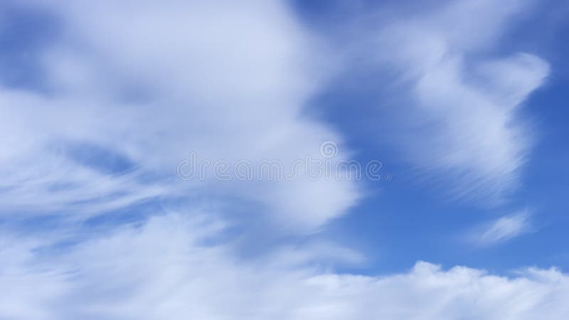 White Clouds Float through the Sky. Stock Photo - Image of cloudy ...
