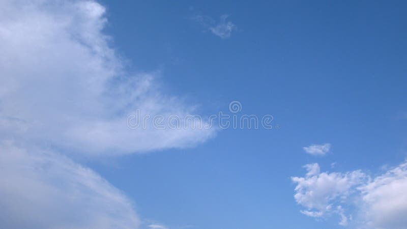 White Clouds Float on the Summer Sky. Time Stock Footage - Video of ...