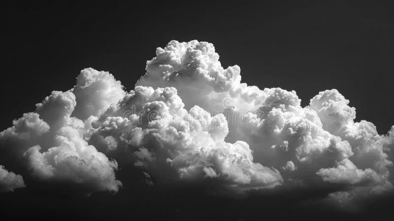 White Clouds Floating in Isolation on Background Stock Illustration ...