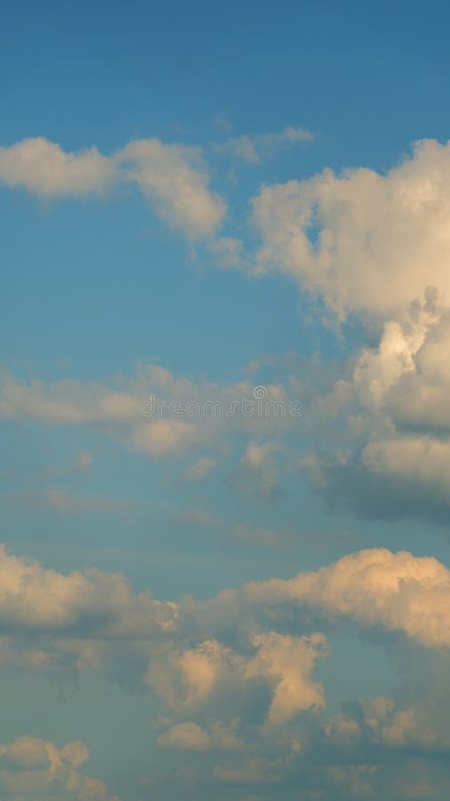 White Clouds Floating in Sky. Cloudscape Nature Background. Beauty ...