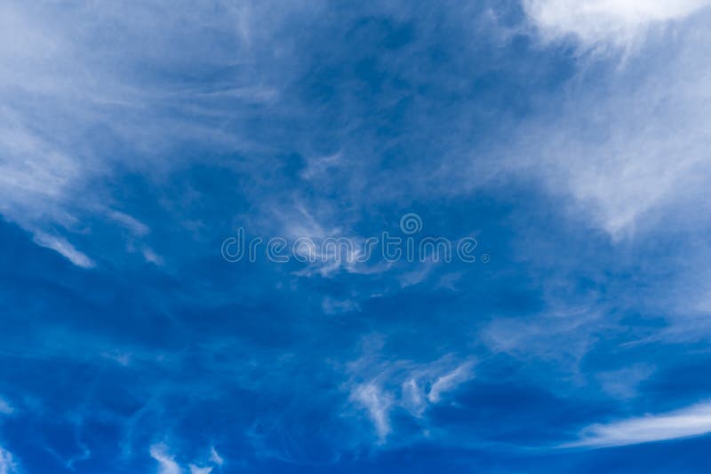White Clouds Mild Windy Weather Nature Background Sky Stock Image ...