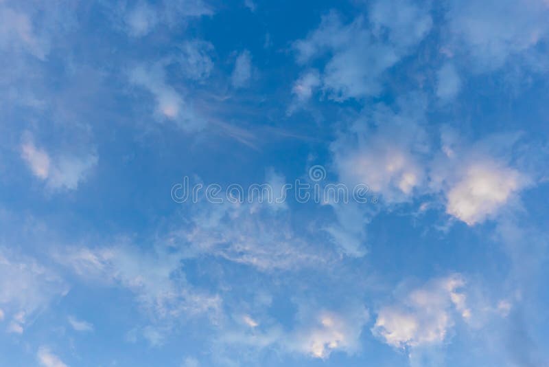 White Clouds Mild Windy Weather Nature Background Sky Stock Image ...