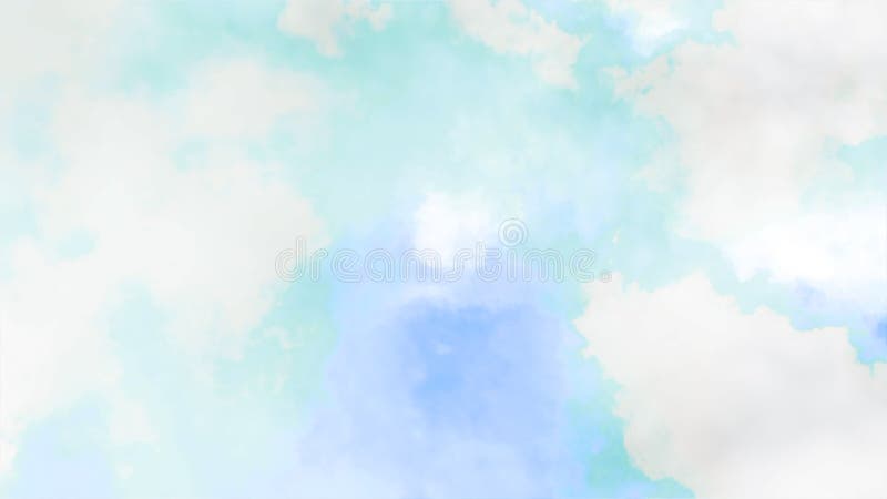 White Clouds Move on Colored Background. Motion. 3D Animation of Moving ...