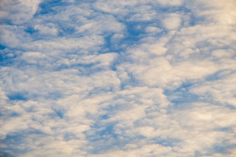 White Clouds are Partly in the Blue Sky Background Stock Image - Image ...