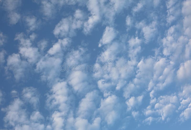 White Clouds and the Sky of a Dreary Day Stock Photo - Image of texture ...