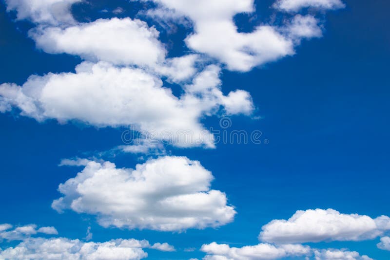 White Clouds and Sky Movement. Stock Image - Image of alone, white ...
