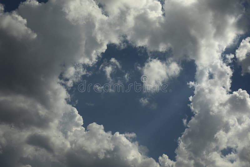 White Clouds in Summer. Clouds in Blue Sky Stock Image - Image of ...