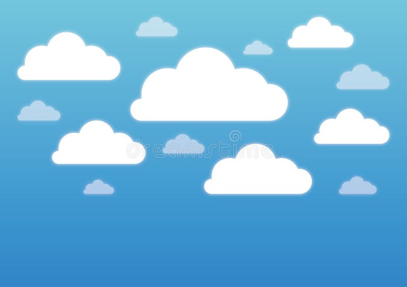 White Clouds Vector stock illustration. Illustration of cloud - 76058576