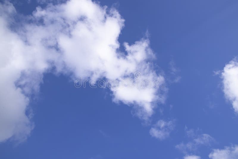 White Cloudy Blue Sky Natural View Stock Image - Image of bright ...