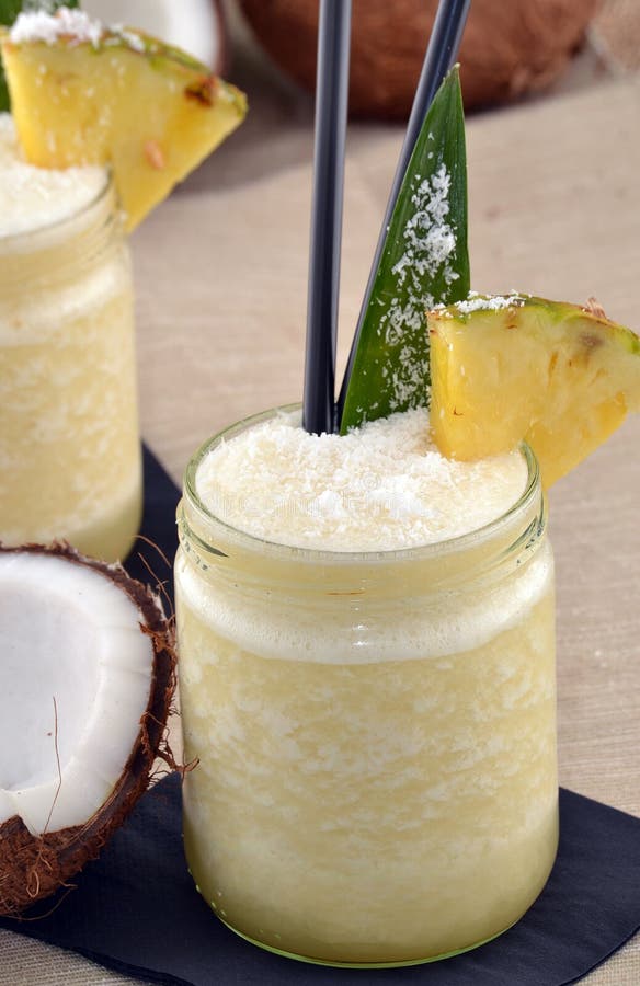 White cocktail stock photo. Image of fresh, cold, pineapple - 41205934