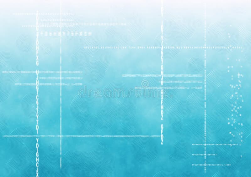 White Code Against Blue Gradient Stock Illustration - Illustration of ...