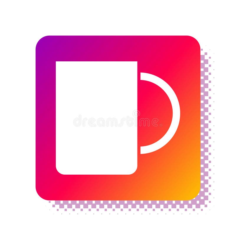 White Coffee Cup Icon Isolated on White Background. Tea Cup. Hot Drink ...