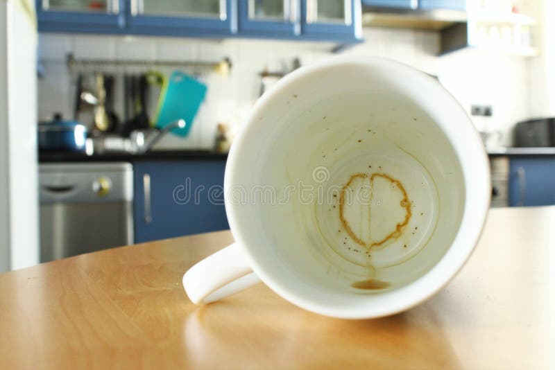 Coffee Stains in the Coffee Cup. Photo Stock Photo - Image of splashing ...