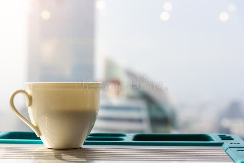 White Coffee Mug Put on the Table and Have a Back View or Background of ...