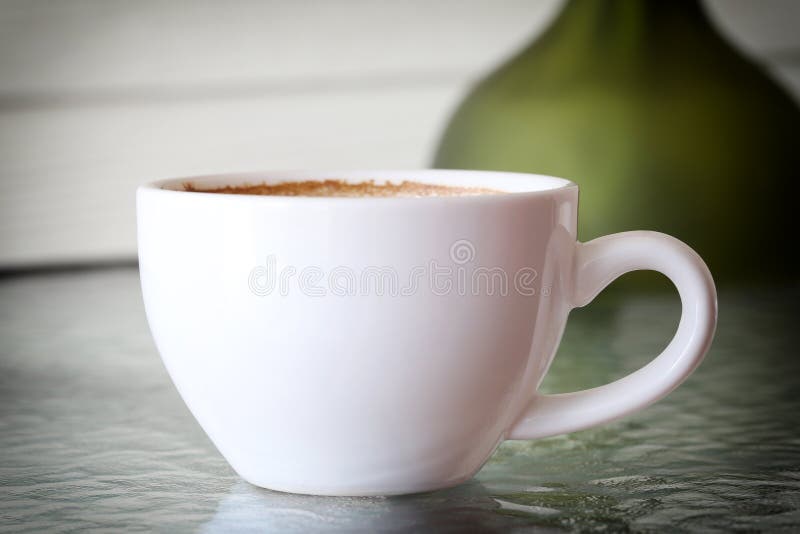White coffee mug on table. stock photo. Image of coffee - 80173886