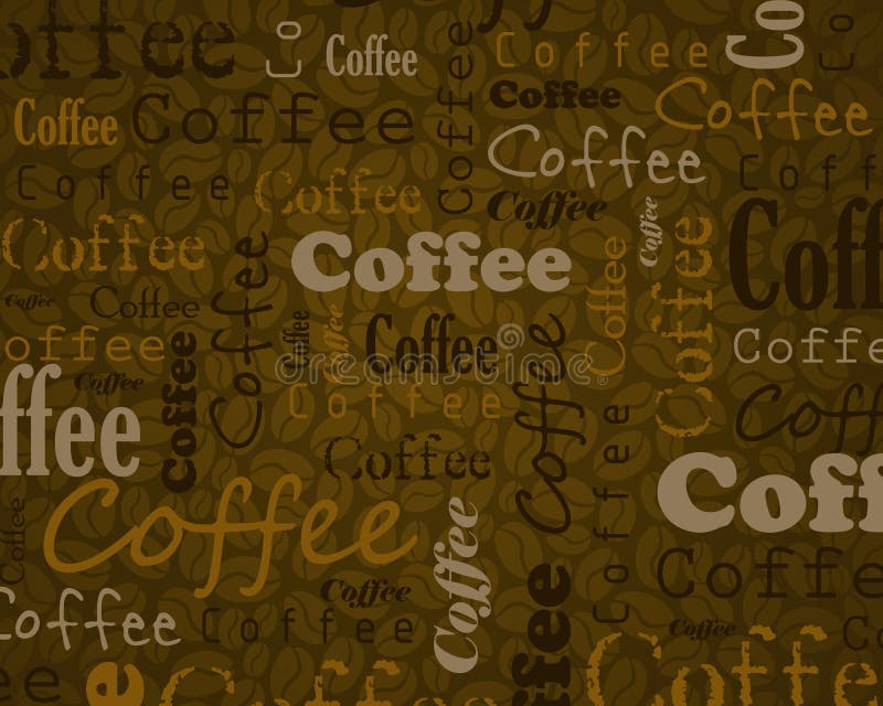 Coffee text stock vector. Illustration of cartoon, textual - 11242416