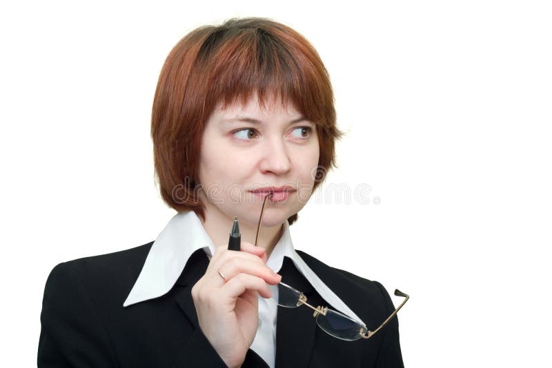 White collar stock image. Image of copy, smile, thinking - 1839475
