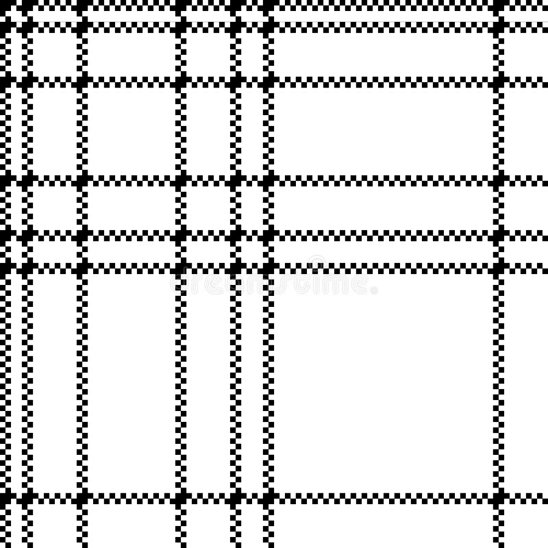 White Color Check Pixel Seamless Pattern Stock Vector - Illustration of ...