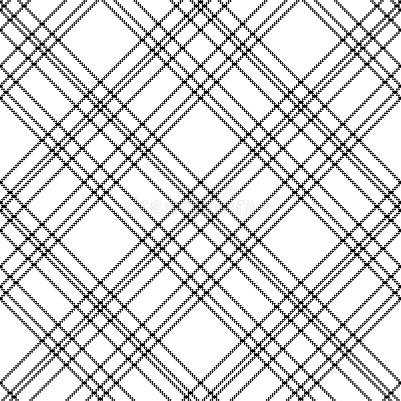 White Color Check Pixel Seamless Pattern Stock Vector - Illustration of ...