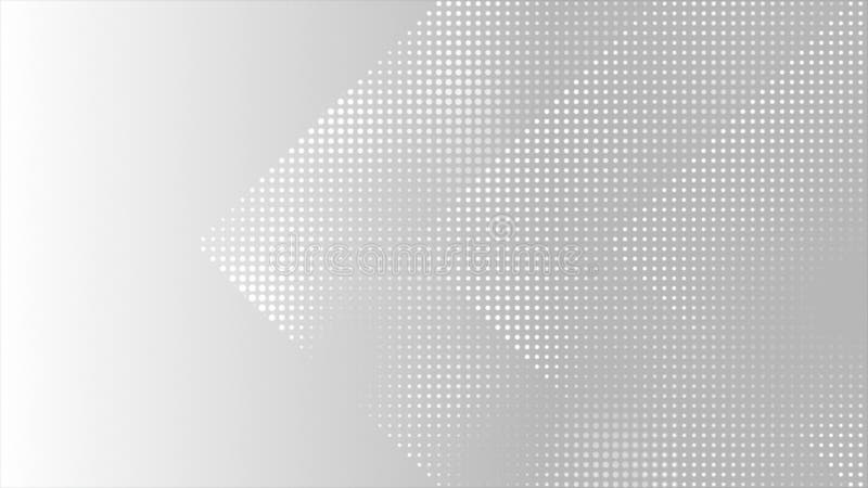 White Color Circular Dots Halftone Triangular Shaped Modern Design ...