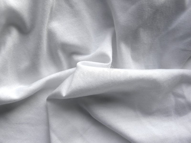 White Cotton Fabric with Wrinkles Stock Image - Image of crease, canvas ...