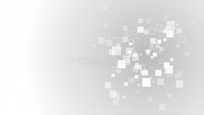 White Color Exploding Multiple Square Shapes Element Modern Futuristic ...