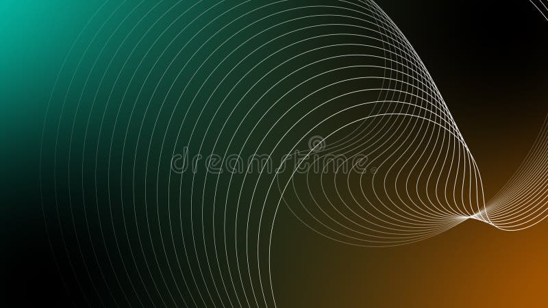White Color Geometric Line Animation. Wave Pattern Animation. Abstract ...