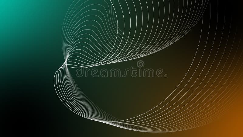 White Color Geometric Line Animation. Wave Pattern Animation. Abstract ...