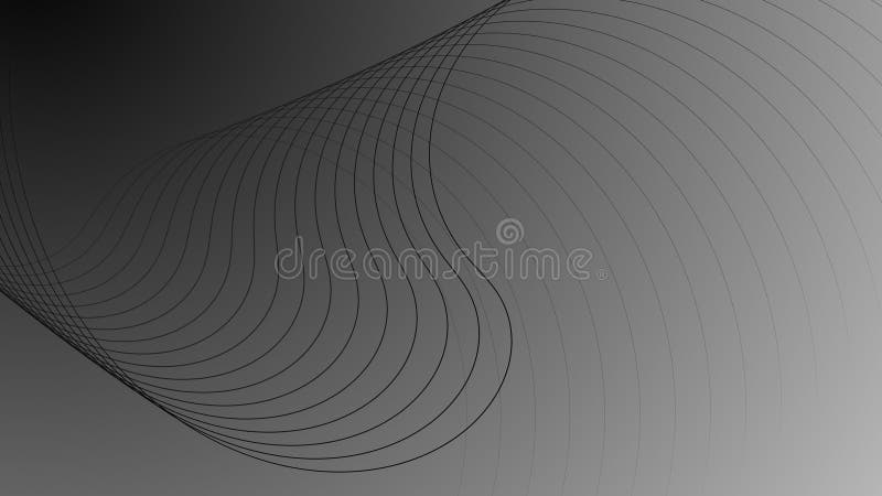 White Color Geometric Line Animation. Wave Pattern Animation. Abstract ...