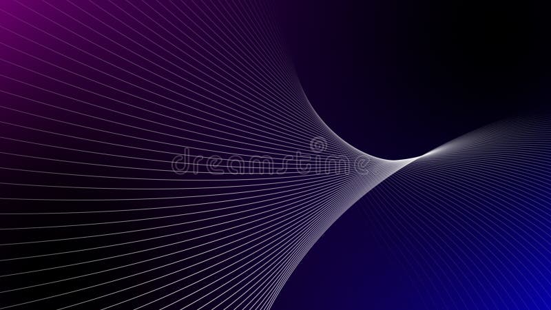 White Color Geometric Line Animation. Wave Pattern Animation. Abstract ...