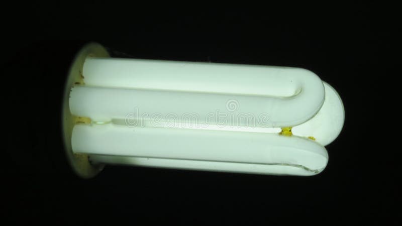 Glowing White Light Bulb Closeup Stock Image - Image of science ...