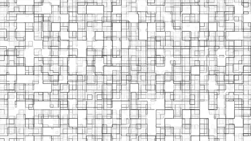 White Color Moving Square Shapes Noise Effect Modern Design Loop Able ...