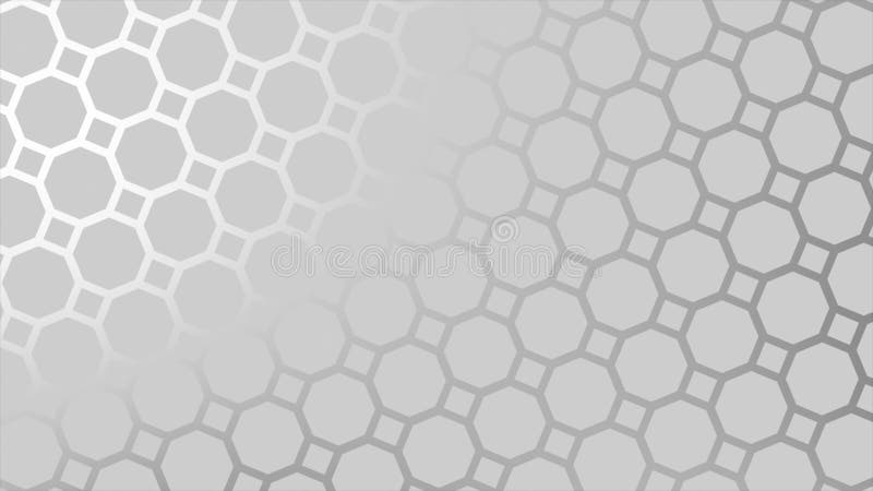 White Color Multiple Octagonal Shapes Gradient Design Loop Able ...