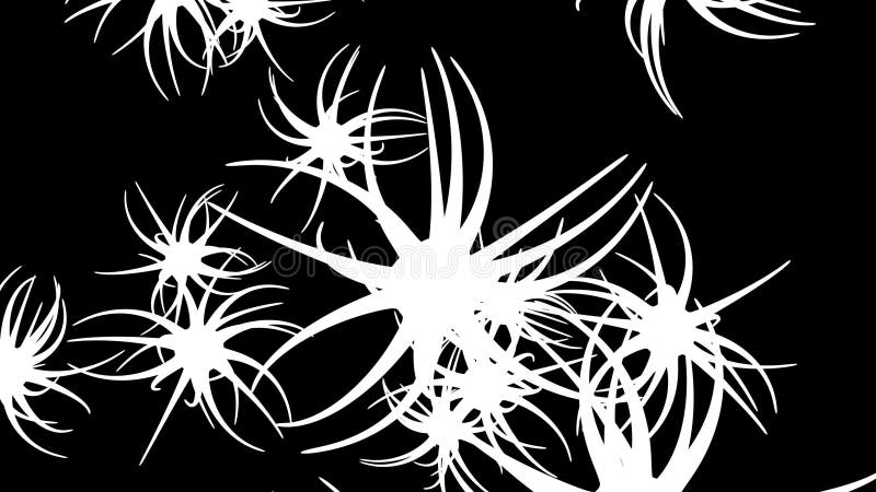White Color Neuron Cells Network Structure Modulation Stock Video ...