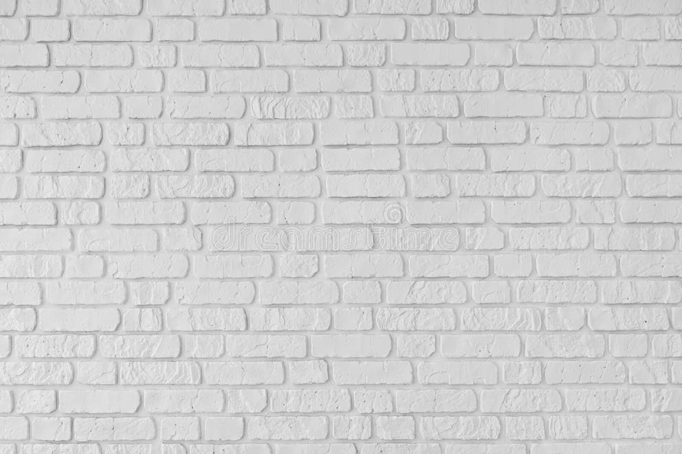 White Color Painted Brick Wall Texture, Brickwork, Masonry of Stone ...