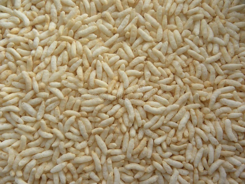 White Color Puffed Rice Cereal Stock Photo - Image of cereal ...