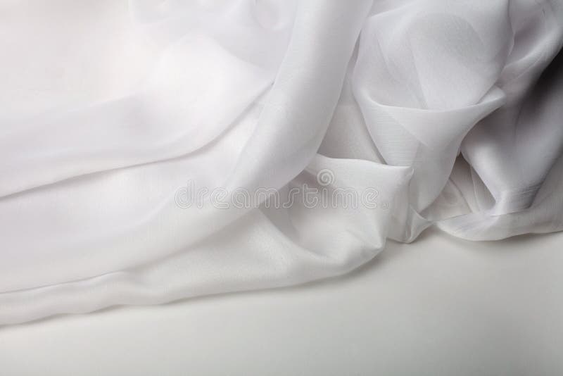 White Color Silk Fabric Texture Abstract Background Stock Photo - Image ...