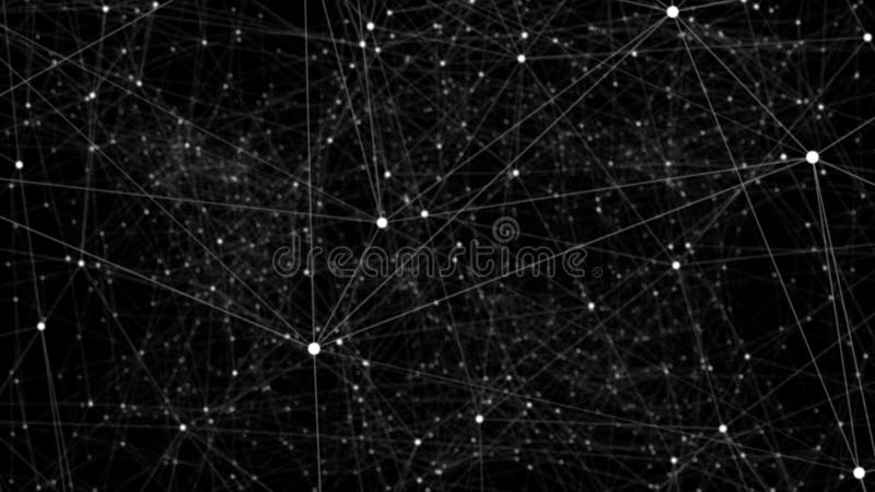 White Color Simple Web Like Structure Mesh Pattern with Cyberspace Plexus Design Loop Able ...