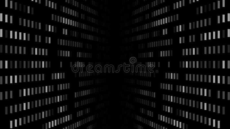 White Color Small Rectangular Sci-fi Elements Appearing and ...