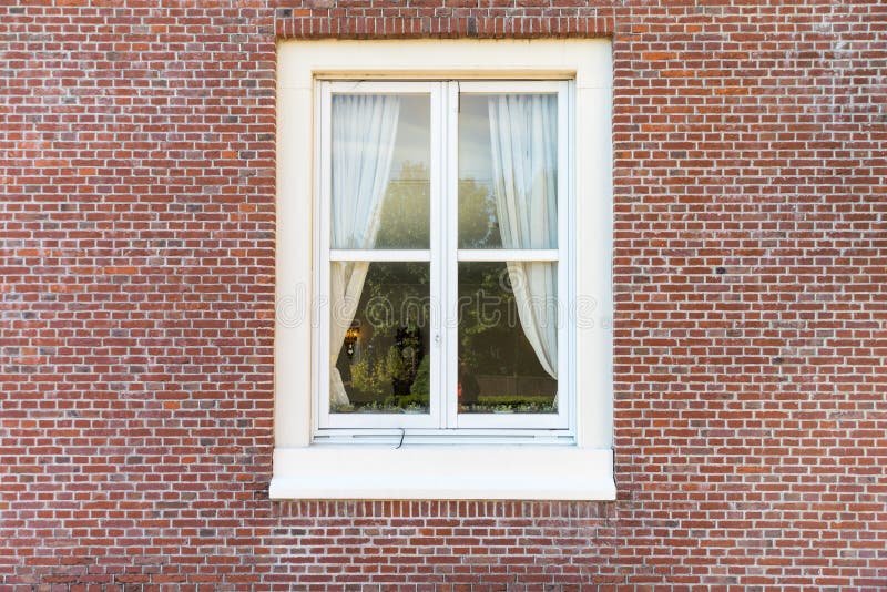 White Color Vintage Style Window Stock Image - Image of color ...