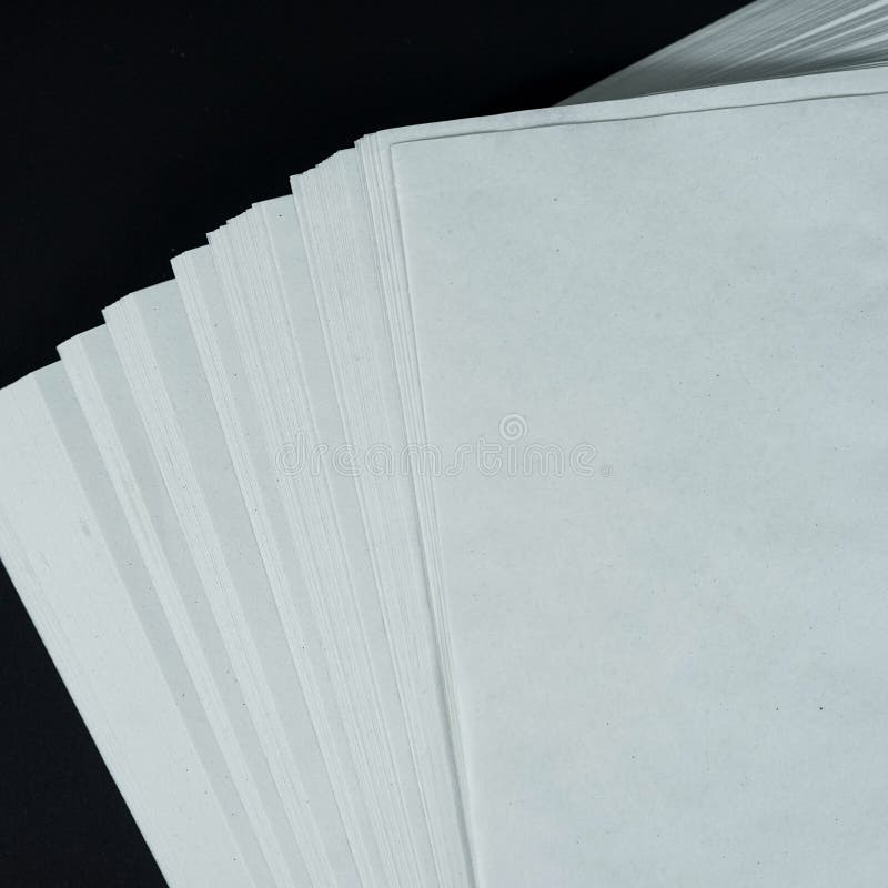 White Colored Paper. Photo of Stack Colored Paper Stock Photo - Image ...
