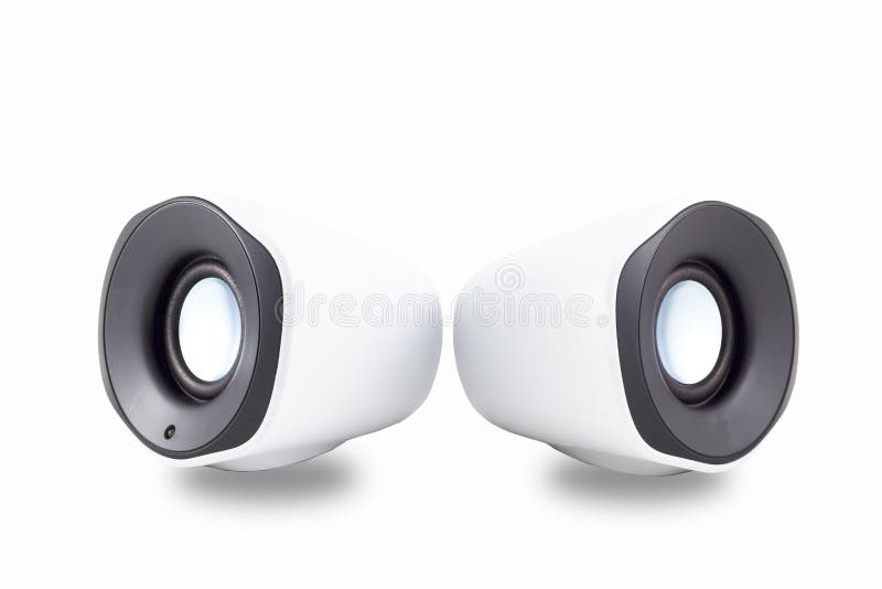 White colored speakers stock photo. Image of acoustic - 40868060