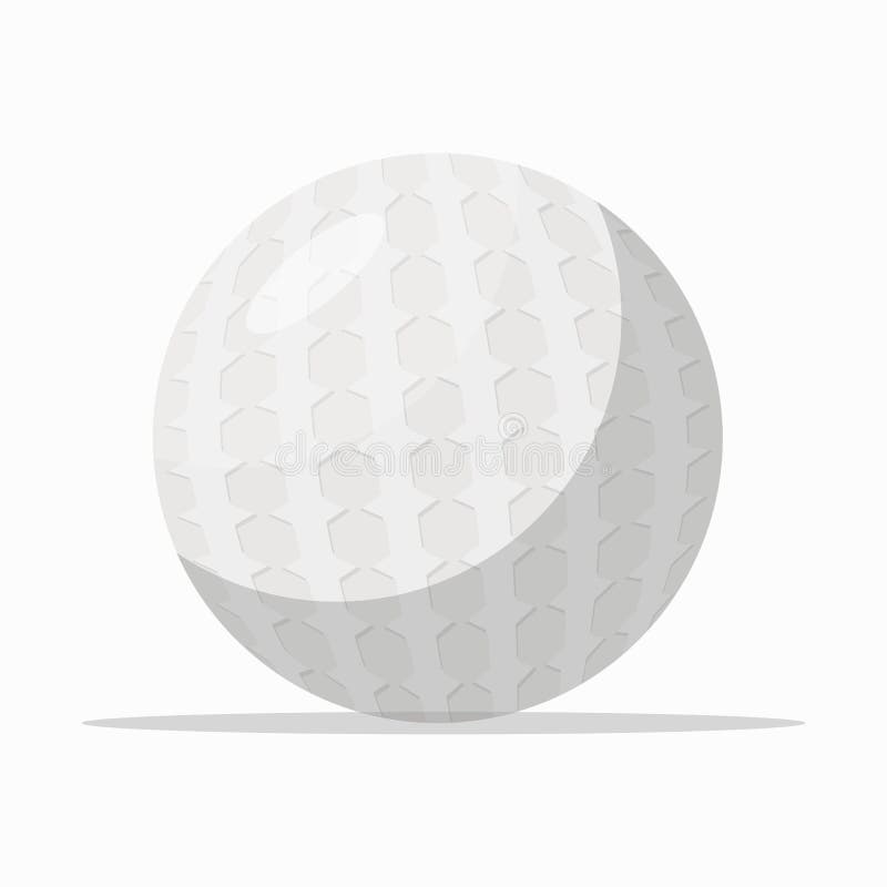 White ball for golf stock vector. Illustration of ball - 114514610