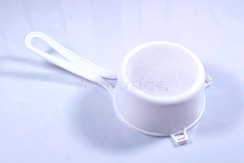 A White Colour Plastic Tea and Coffee Filter. Stock Image - Image of ...