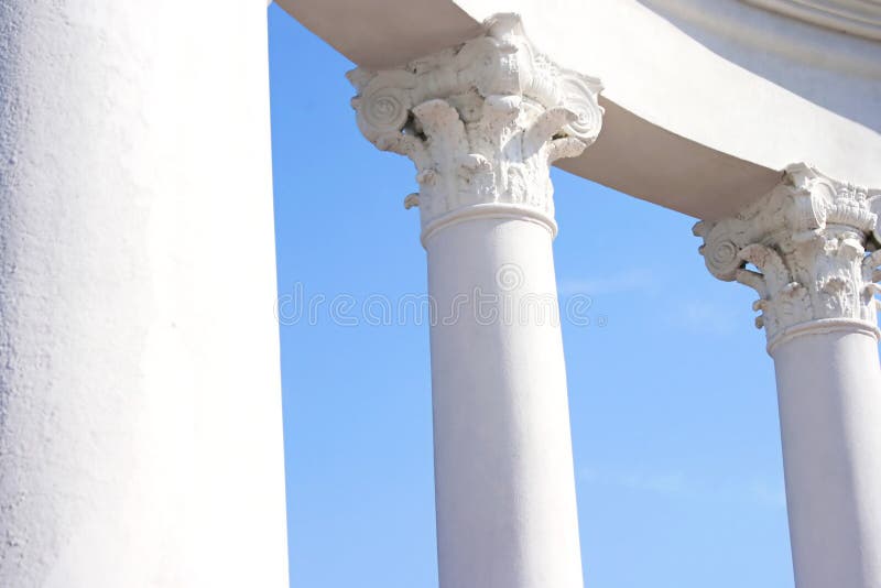 White columns stock photo. Image of mediterranean, composition - 3101718