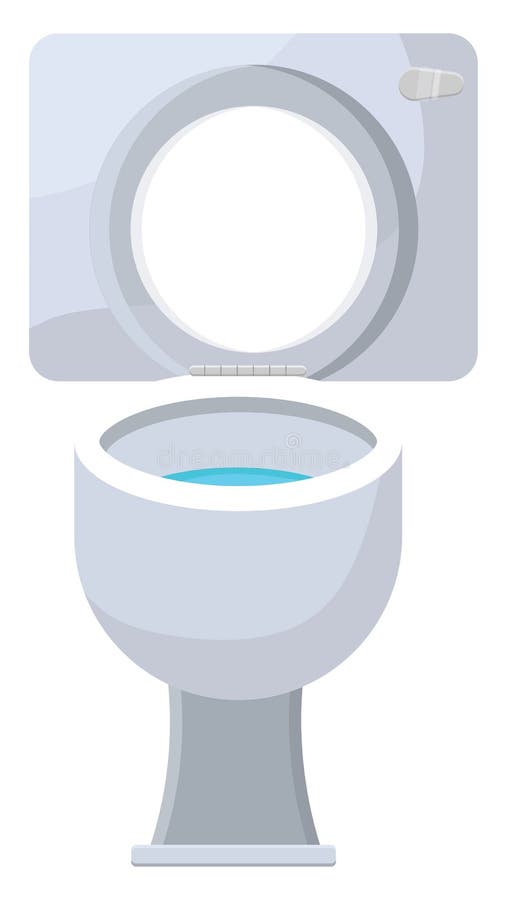 White commode, icon stock vector. Illustration of symbol - 261373181