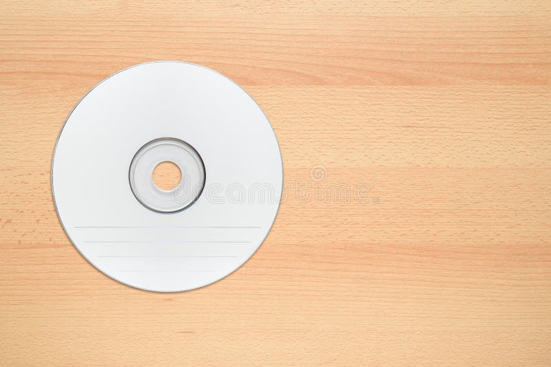 White Compact Disc on Office Desk Stock Photo - Image of template ...