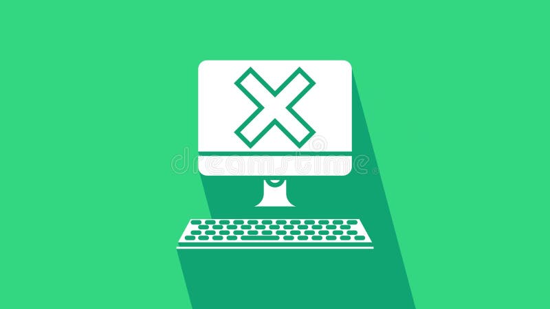 Computer icon cancel stock vector. Illustration of navigation - 9678059